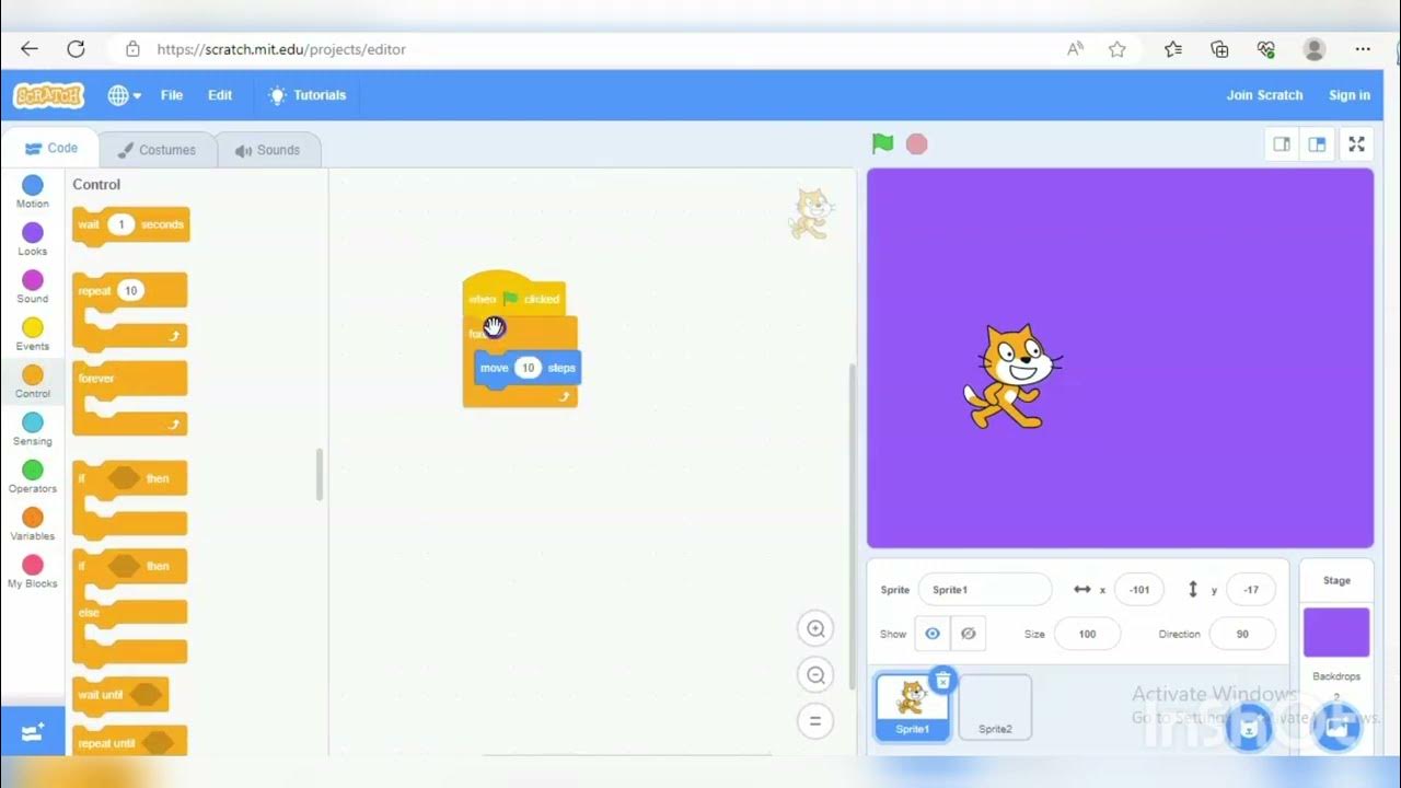 Scratch Programming Tutorial- Part 1 (Introduction).Please fill the form for a free trial class ...