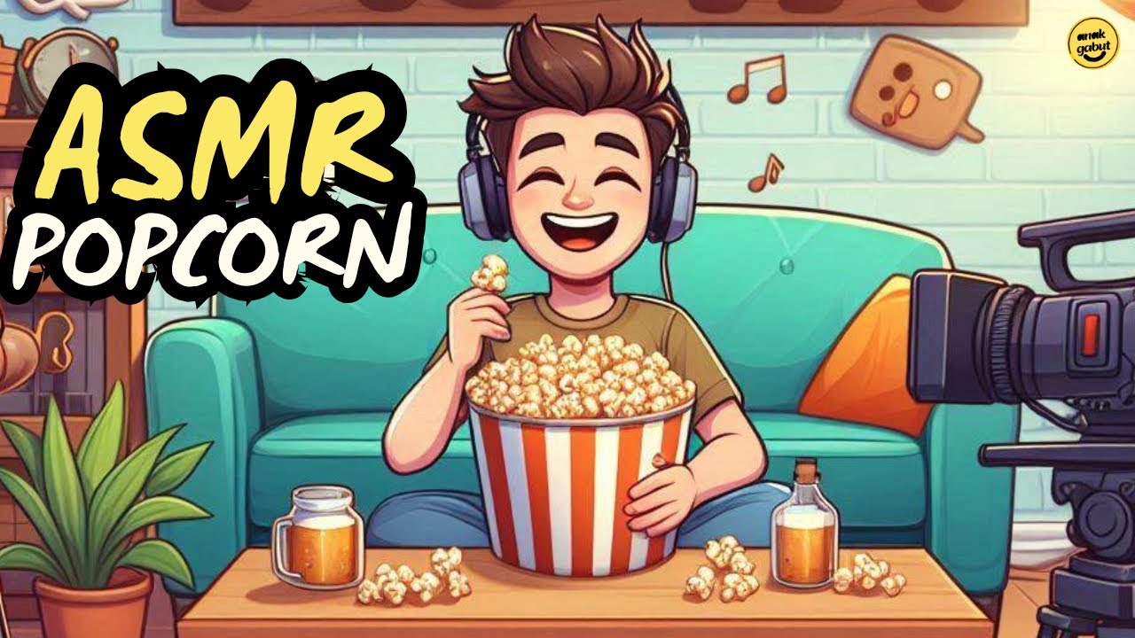 ASMR Satisfying Caramel Popcorn Eating Sounds 🤤 #asmr #asmrsounds # ...