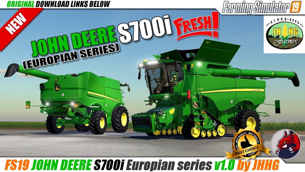 FS19 | John Deere S700i Europian series v1.0 - review - YouTube