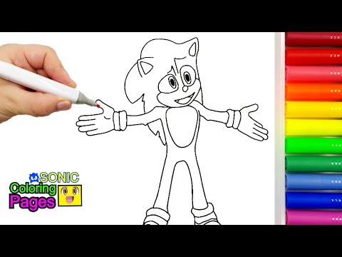 Sonic Coloring Pages Sonic new Sonic Prime COLORING - YouTube