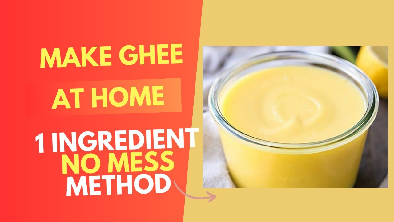 Make Ghee at home using a slow cooker - no messes and spills - YouTube
