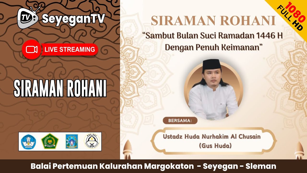 🔴 LIVE : Siraman Rohani Bersama Gus Huda | Guru & Karyawan SD Korwil Kapanewon Seyegan - YouTube