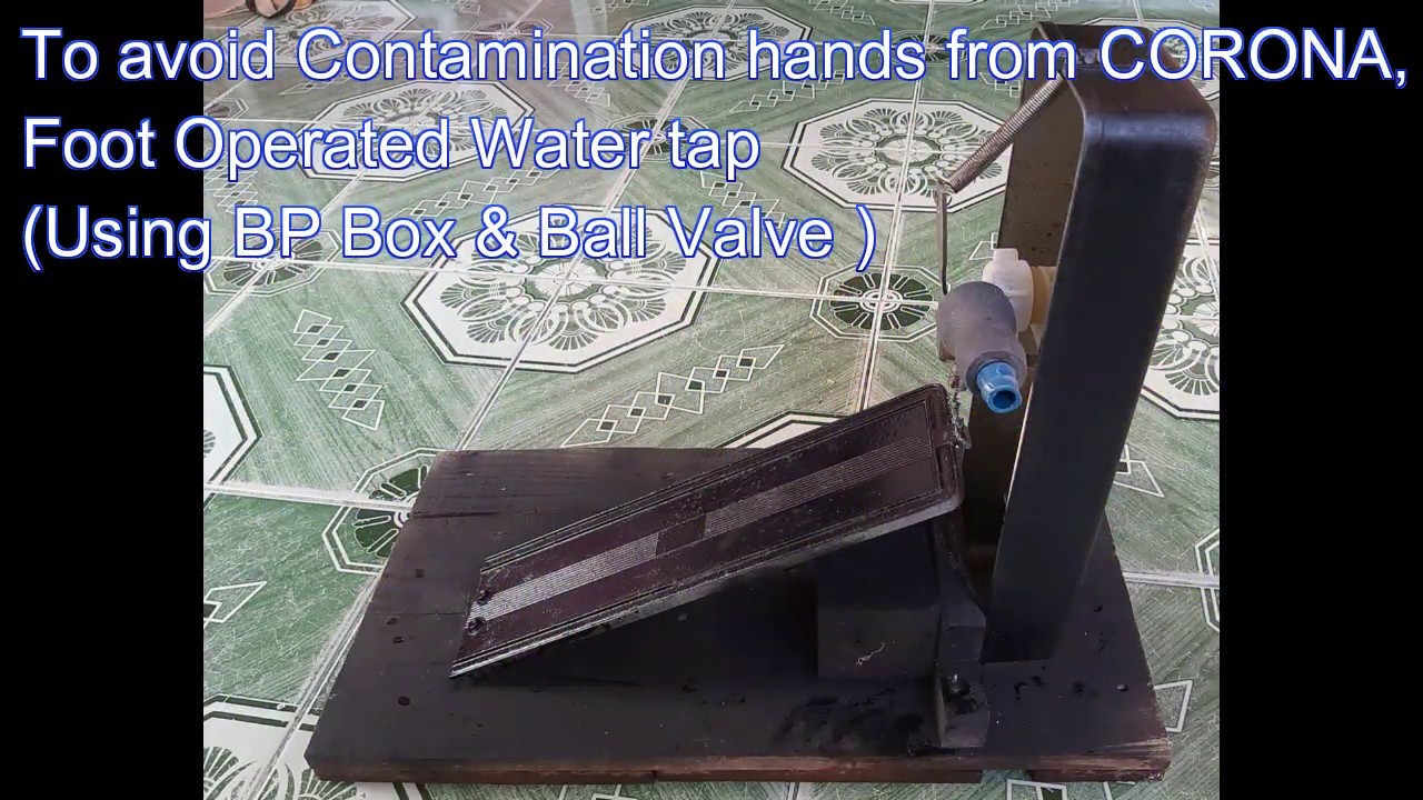 foot Operated water tap for CORONA - YouTube