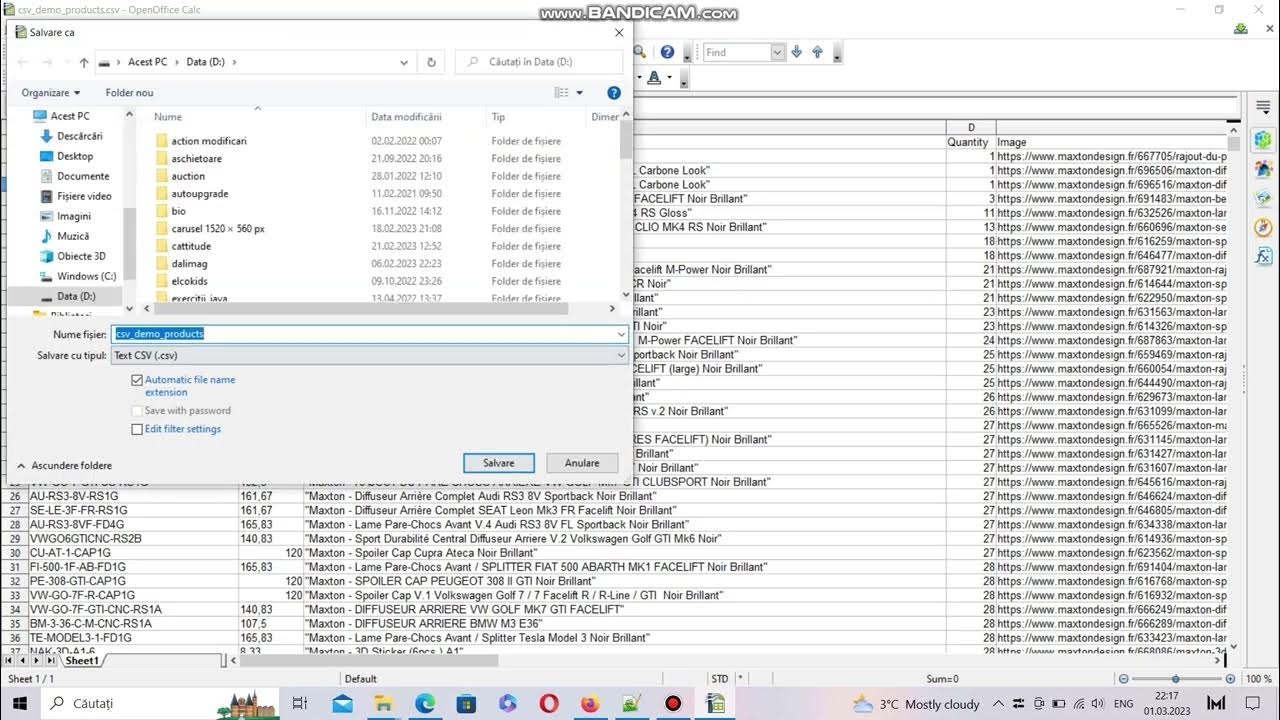 Prestashop csv import module - YouTube