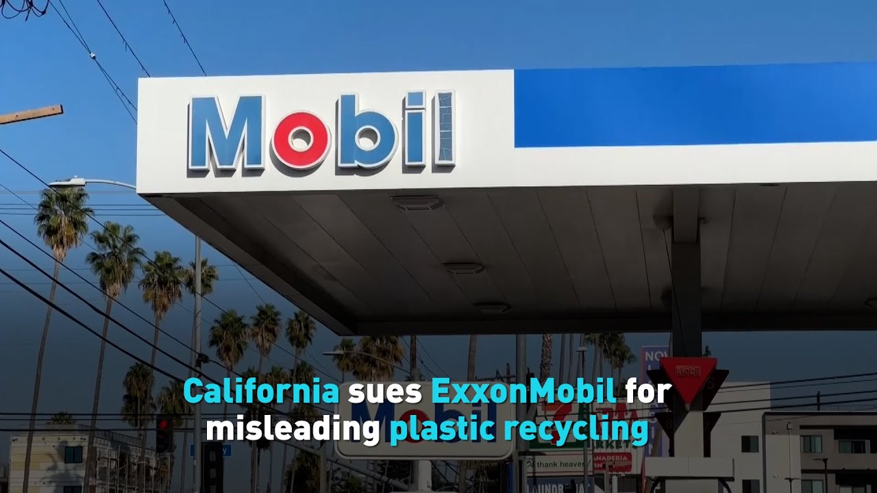 California sues ExxonMobil for misleading plastic recycling - YouTube