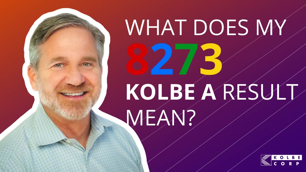 What my 8 2 7 3 Kolbe Result tells you about ME | David Kolbe - YouTube