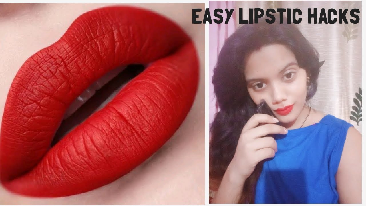 Easy lipstic hacks every girl should try this||Simple hacks - YouTube
