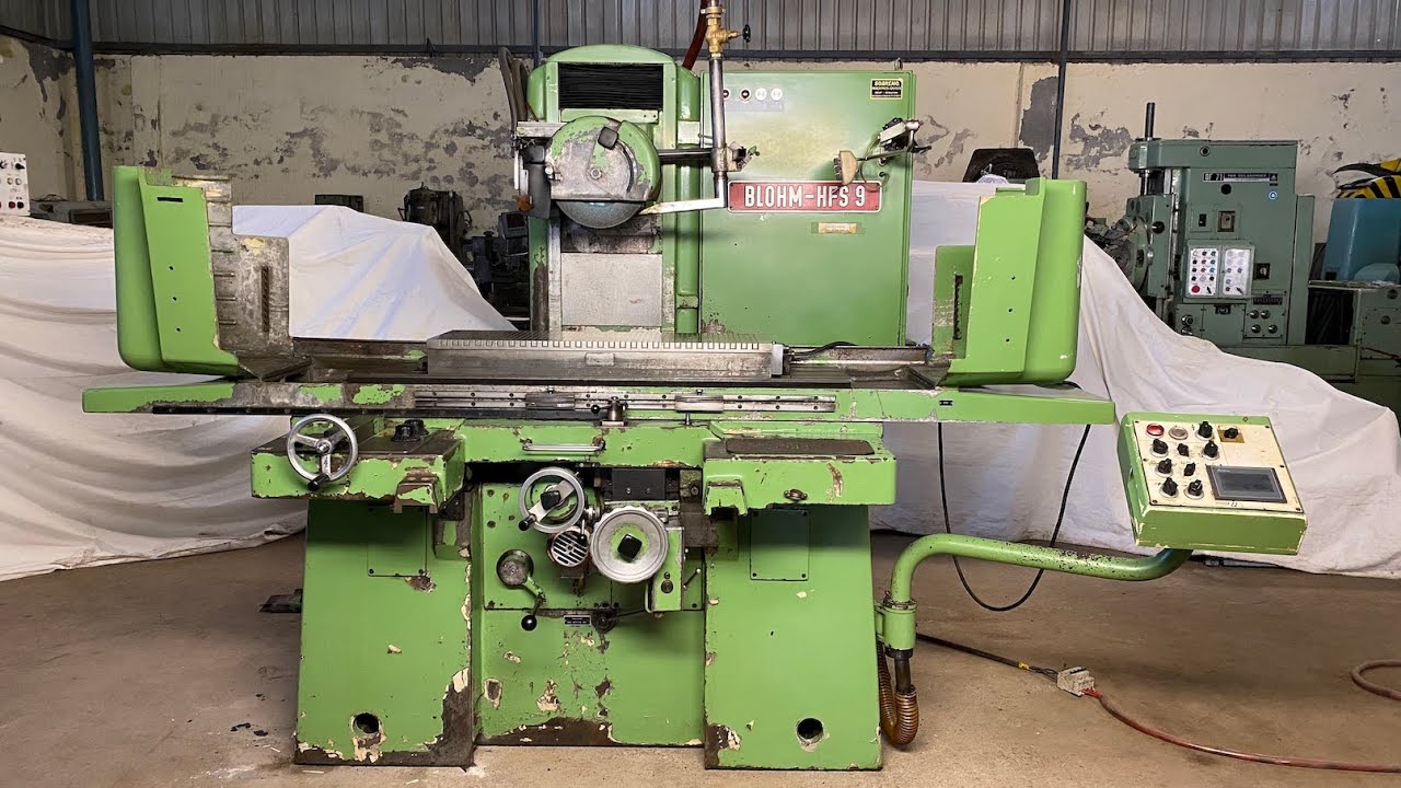 Blohm HFS 9 Surface Grinding Machine - 300 mm x 900 mm - YouTube