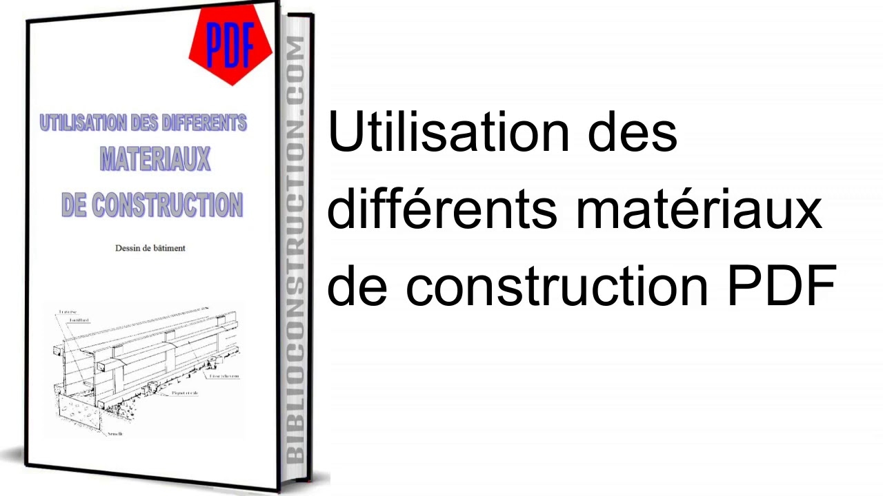 Utilisation Des Differents Materiaux De Construction Gnie Civil Livres