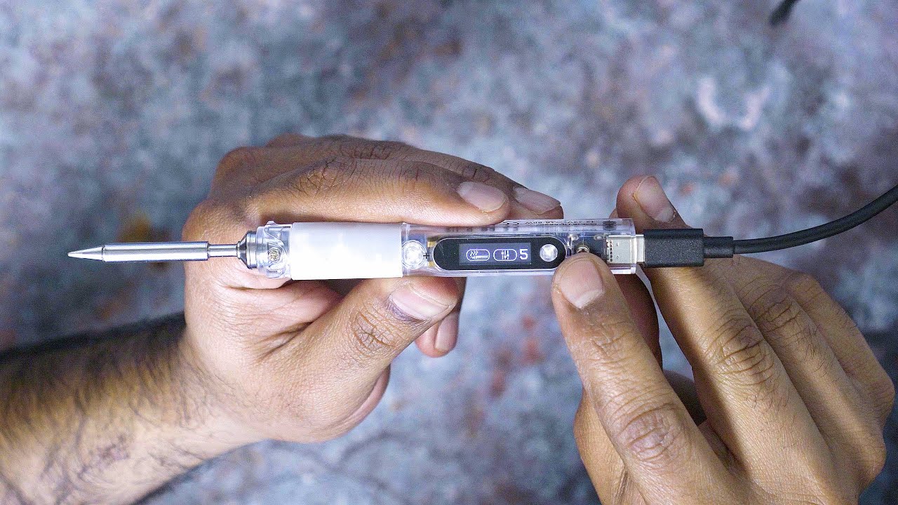 Most Beautiful Transparent Soldering Iron | USB C - YouTube
