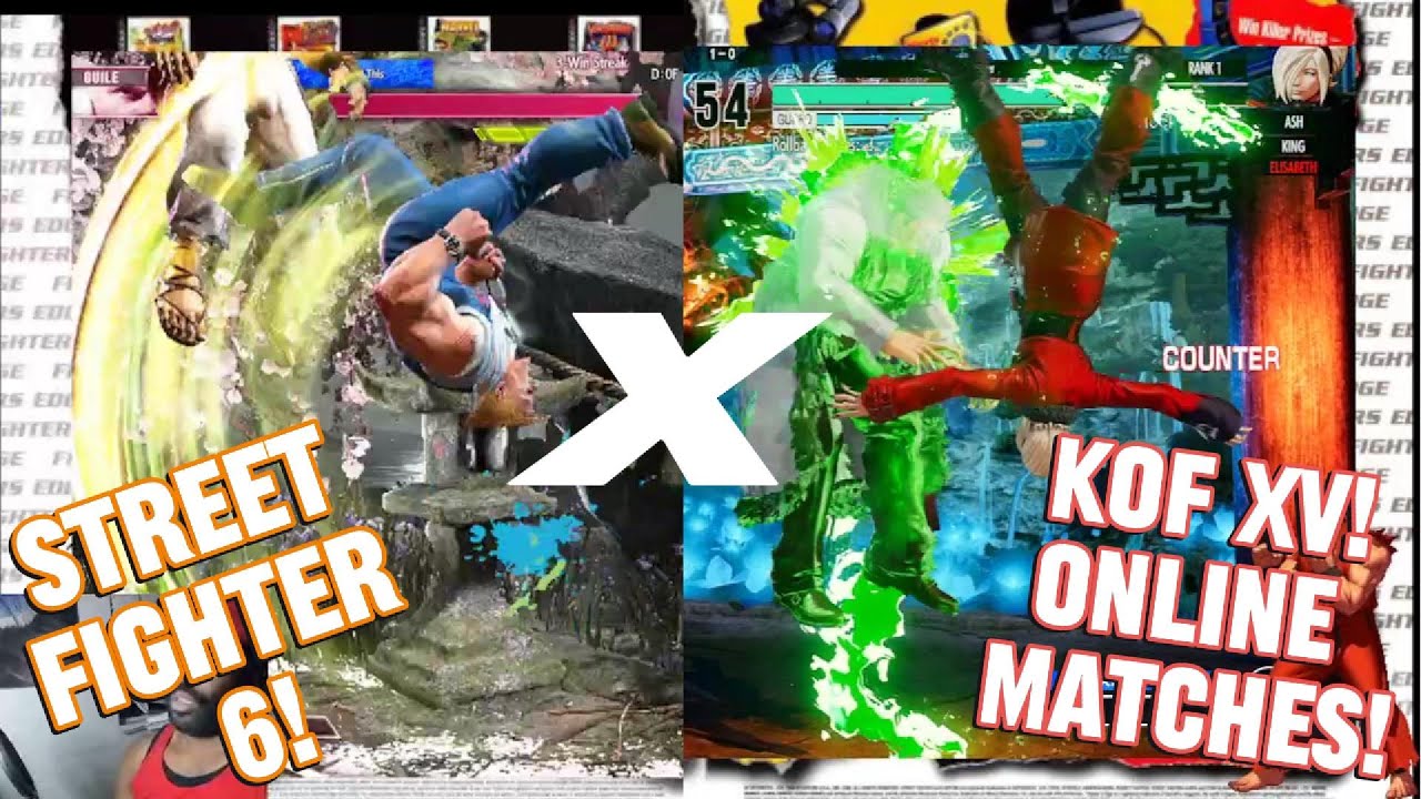 SF6 X KOF XV! Online matches! - YouTube