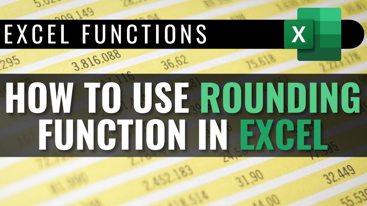 Excel Tutorial Round Roundup Rounddown Functions Youtube