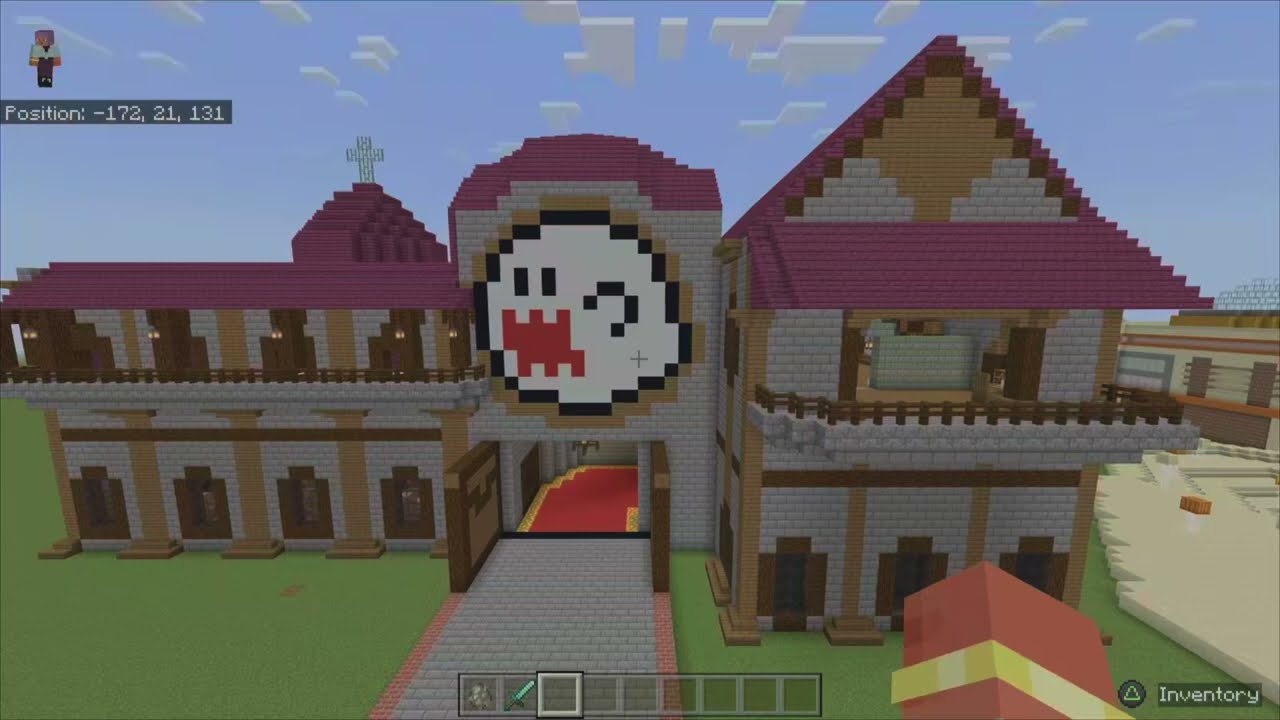 Boo's Haunted Mansion in Minecraft “Mario Kart“ - YouTube