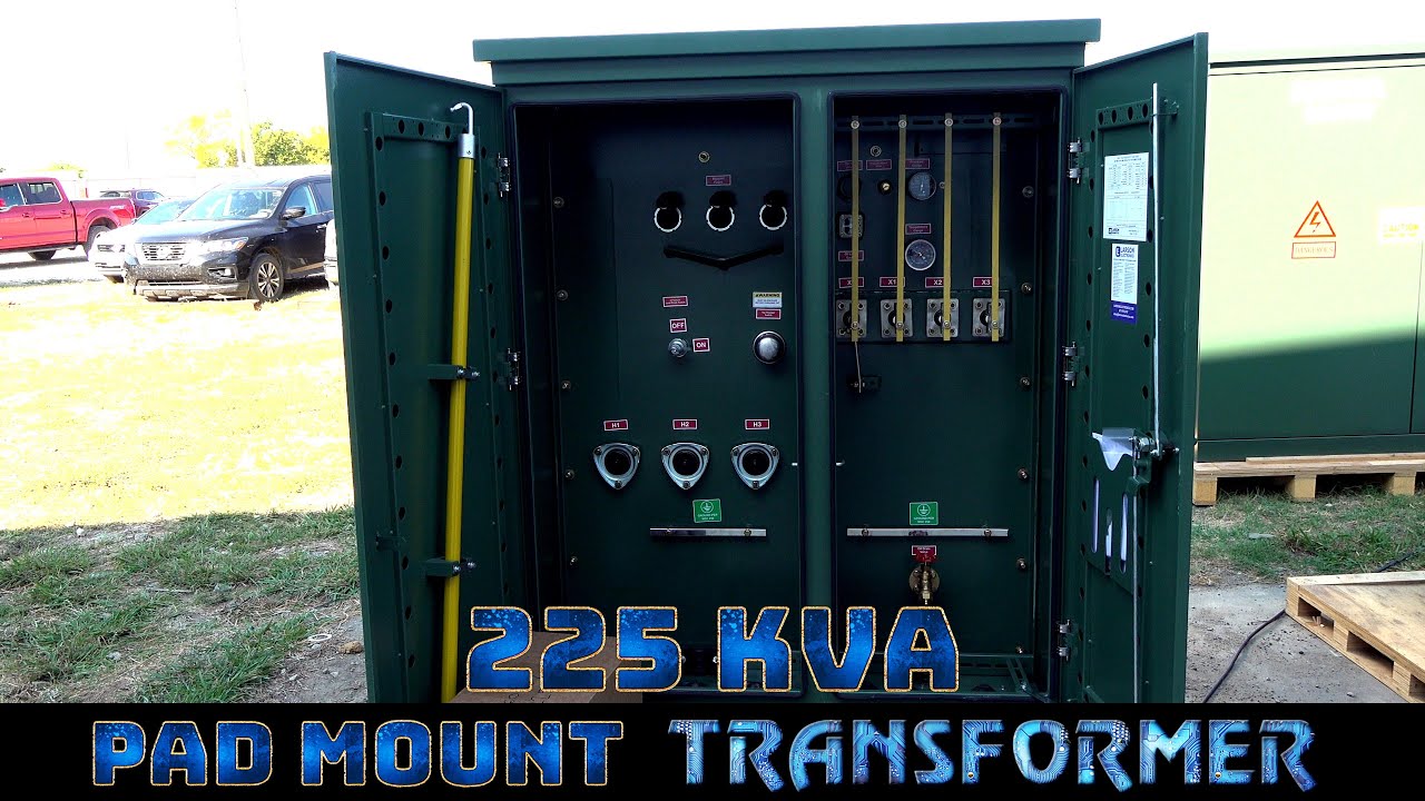 225 KVA Pad Mount Transformer - 20780Y/12000 Grounded Wye Primary, 208Y ...
