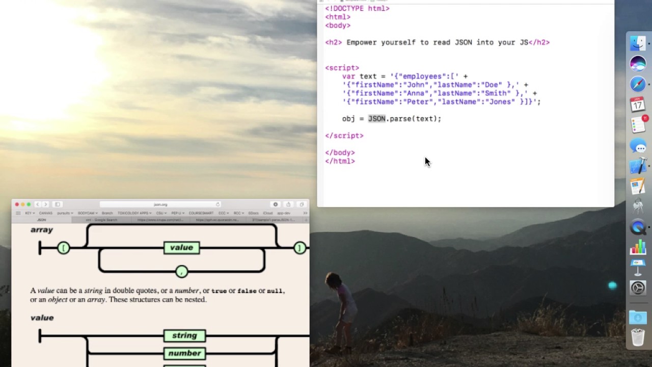 unit 3 part 1: Using json as a container for data - YouTube