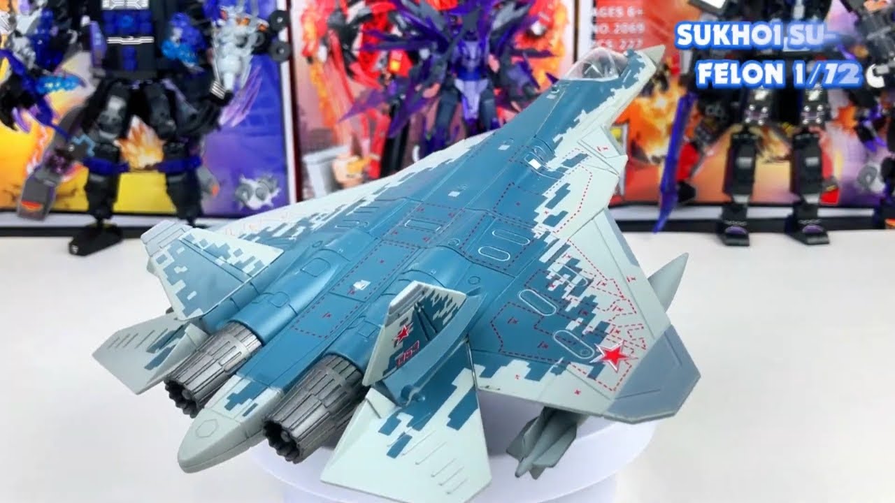 I Spent 30 Minutes Building My SU-57 Felon 1/72 Aircraft Model Kit ...