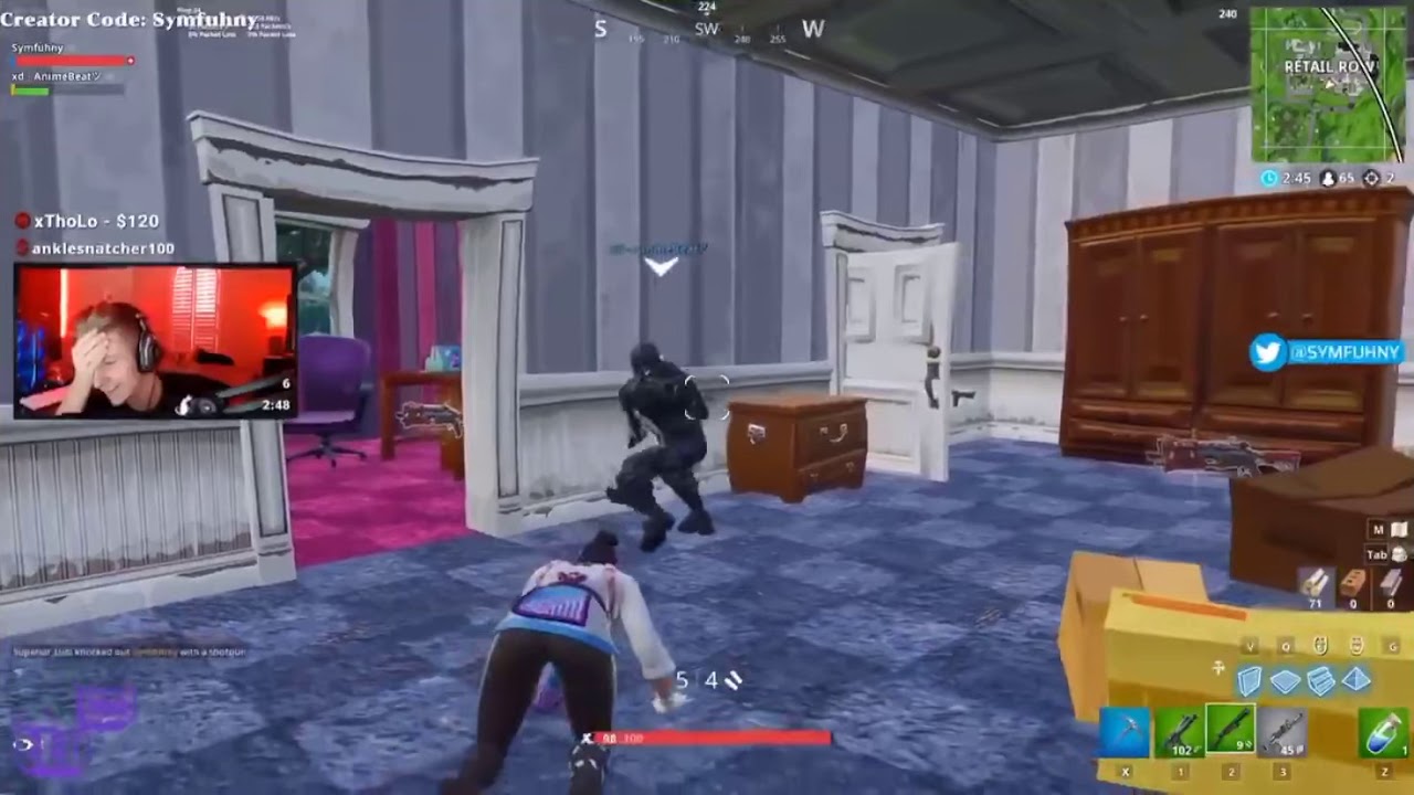 Symfuhny gets stream sniped for 5 minutes straight. (CRAZY RAGE) - YouTube