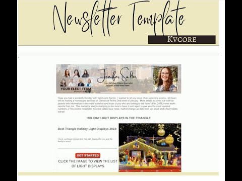 Create Professional Newsletters: KvCore Template Tutorial For Realtors ...