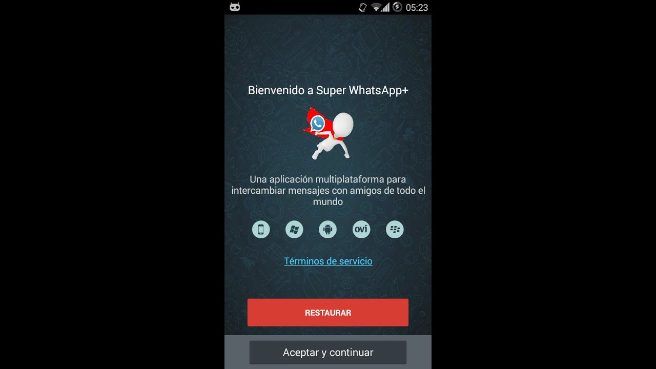 Super WhatsApp+ v1.05 (Android) 2015 ya no funciona - YouTube