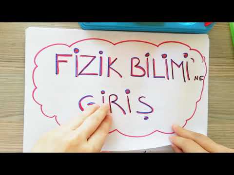 FİZİK BİLİMİNE GİRİŞ 9.SINIF TYT