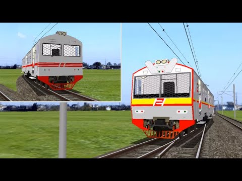 (OpenBVE) KRL ED101 Rheostatik Stainless + Mild masuk Dipo Depok - YouTube