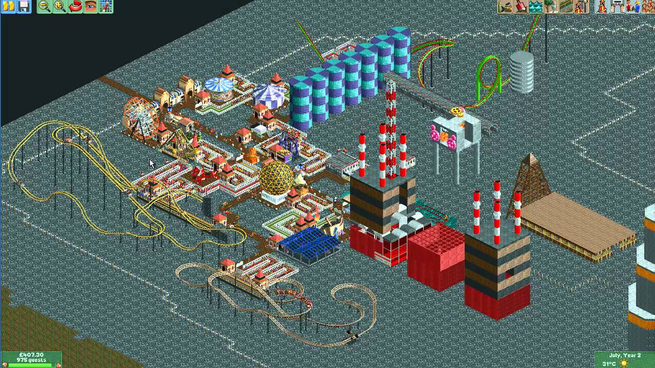 Let's Play RCT2 24 Factory Capers Part 2/3 - YouTube