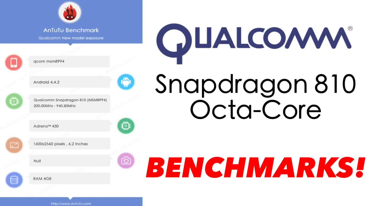 Qualcomm Snapdragon 810 64-bit Octa-Core Benchmarks - YouTube
