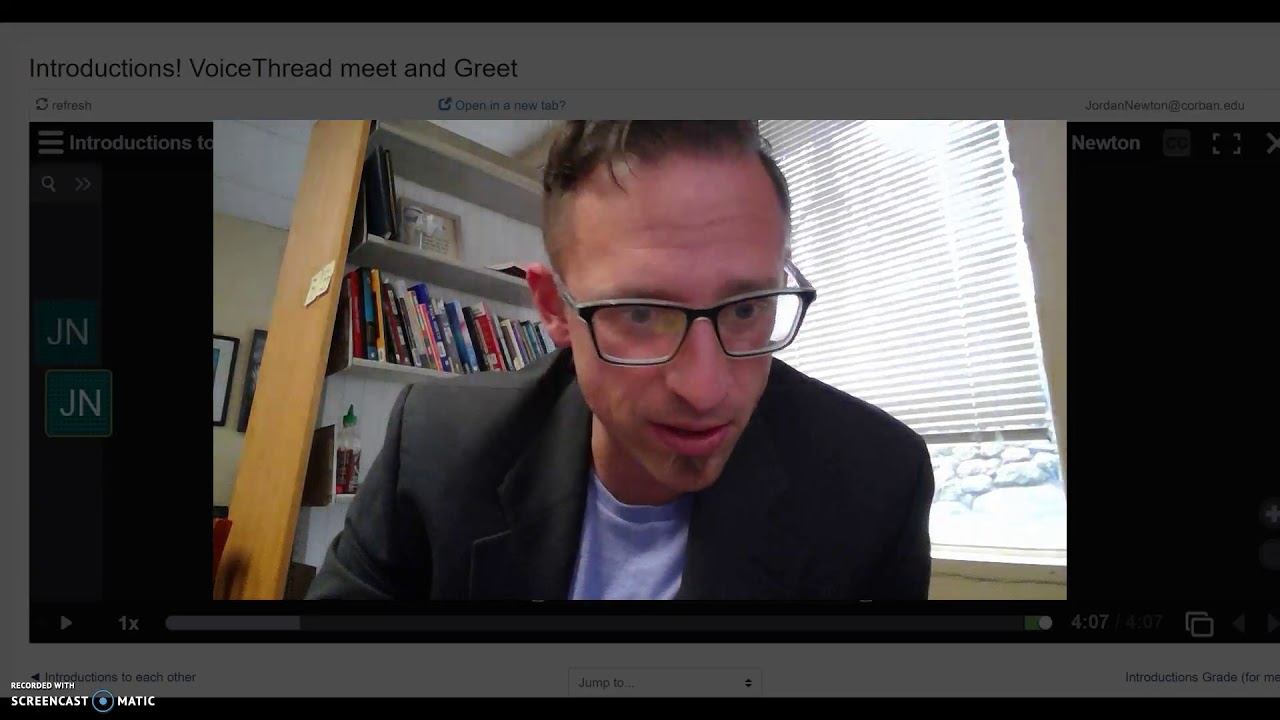 How to use VoiceThread for Online Posts - YouTube