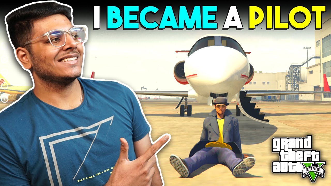 I Became A PILOT 😍 | GTA 5 Grand RP #4 | Lazy Assassin [HINDI] - YouTube