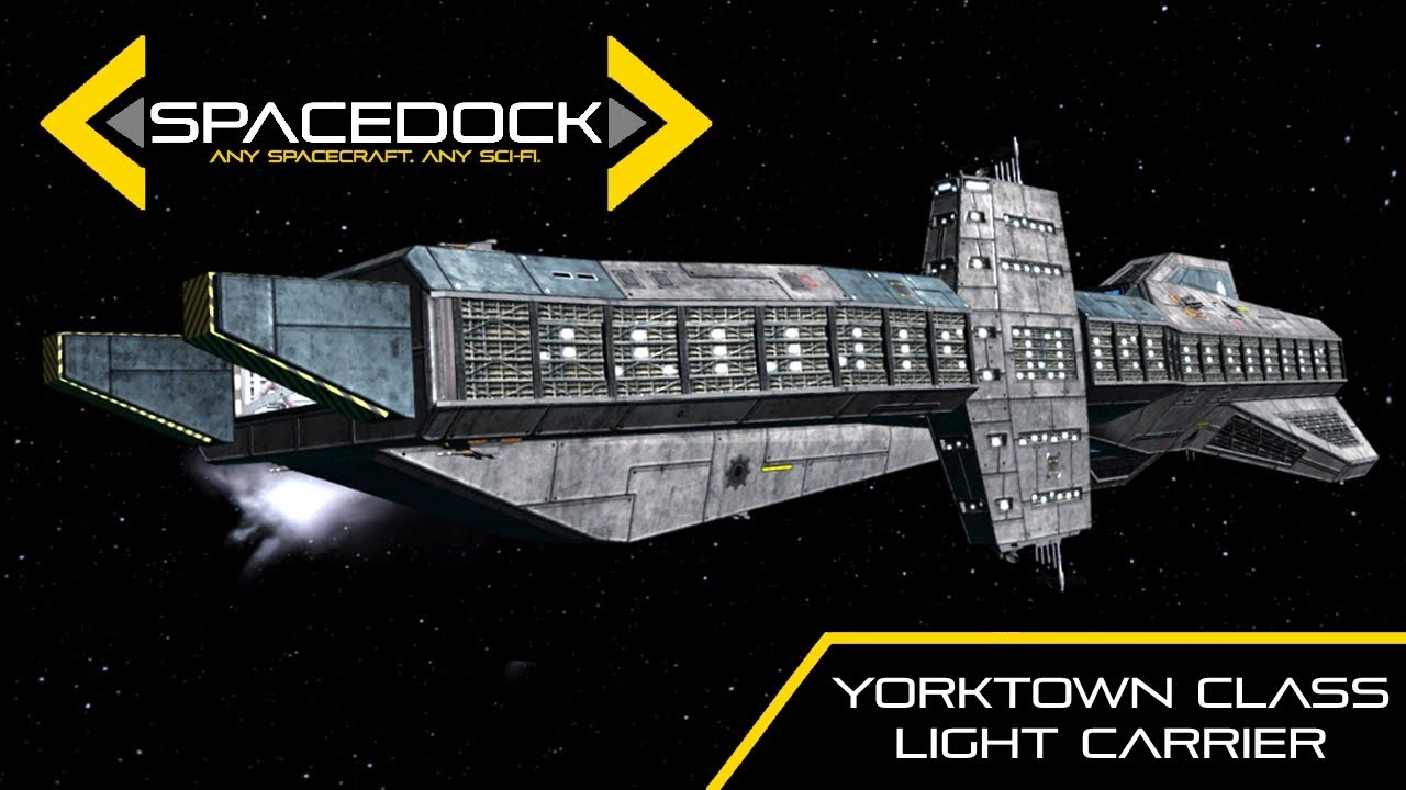 Wing Commander: Yorktown Class Light Carrier - Spacedock - YouTube