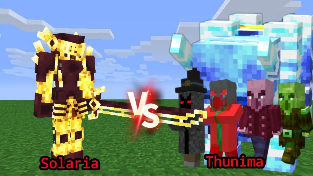 Solaria Vs Thunima | Minecraft Mob Battle | - YouTube