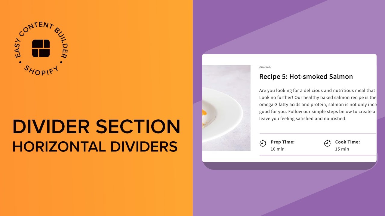 How to add Shape Divider, Wavy Divider, Text Divider in Shopify ...