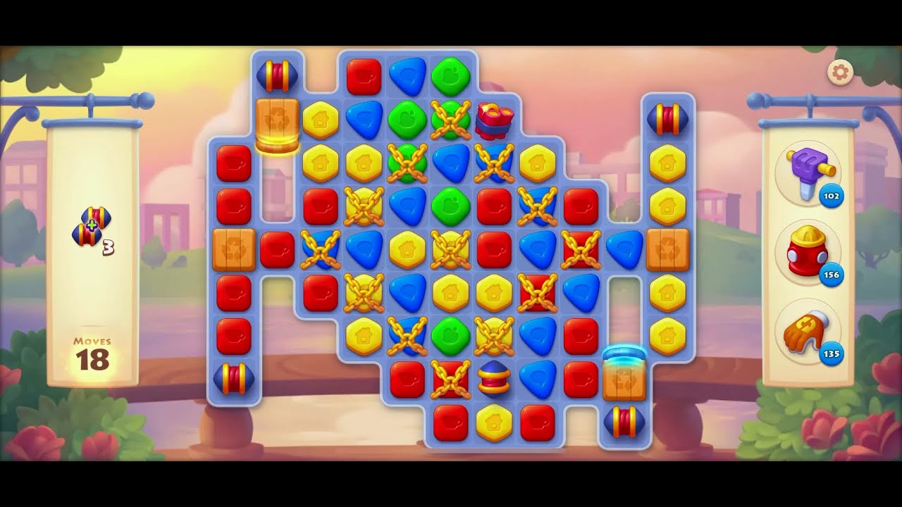 TOWNSHIP Colorful Puzzle Match -3 game level # 1863 - YouTube