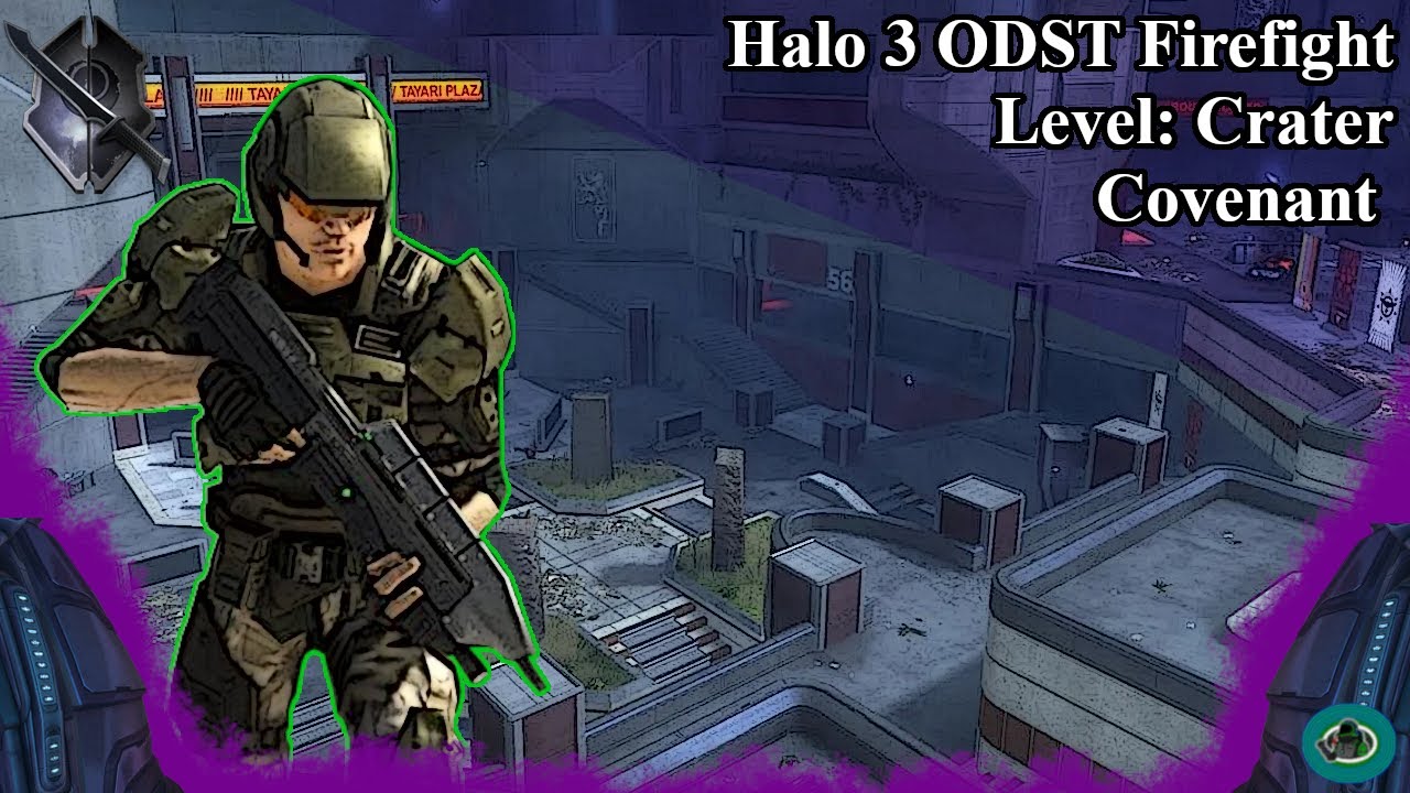 Halo 3 ODST Firefight as a Marine: Crater - YouTube