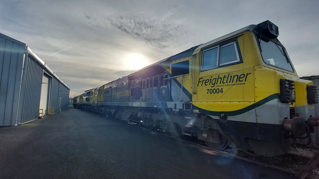 Freightliner Depot. Leeds Balm Road 28.01.2024 including 59s, 66s, and ...