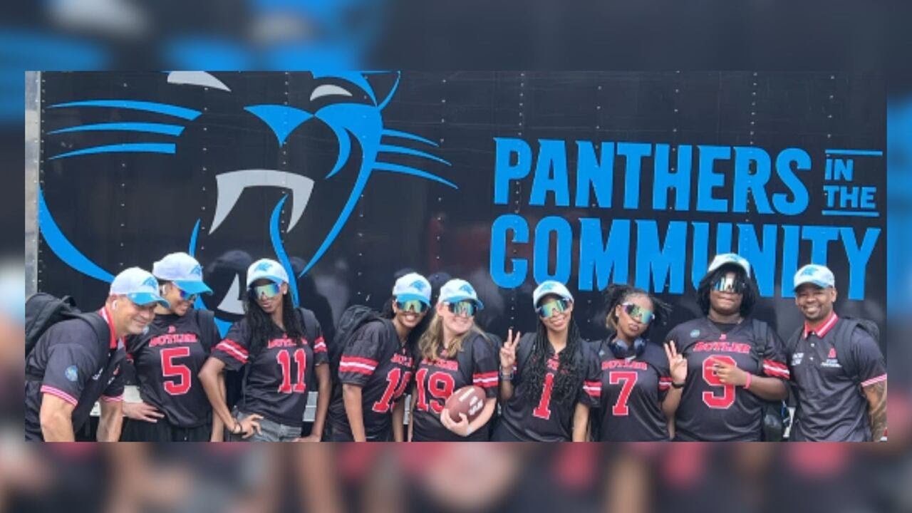Butler High School girls team heads to NFL Flag Championships - YouTube