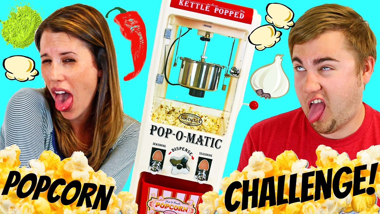 POPCORN CHALLENGE PRANK! Gross & Funny Popcorn Flavors DIY The Fun Pop ...