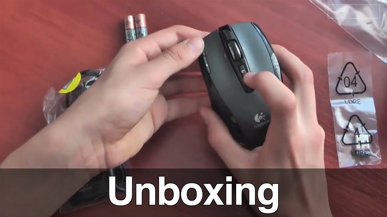 Logitech VX Nano Cordless Laser Mouse - Unboxing, odpakowanie - YouTube