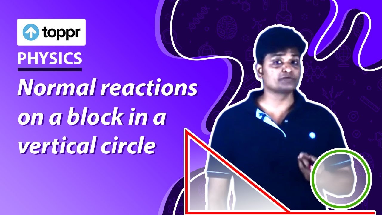Normal reactions on a block in a vertical circle - Example | Physics ...