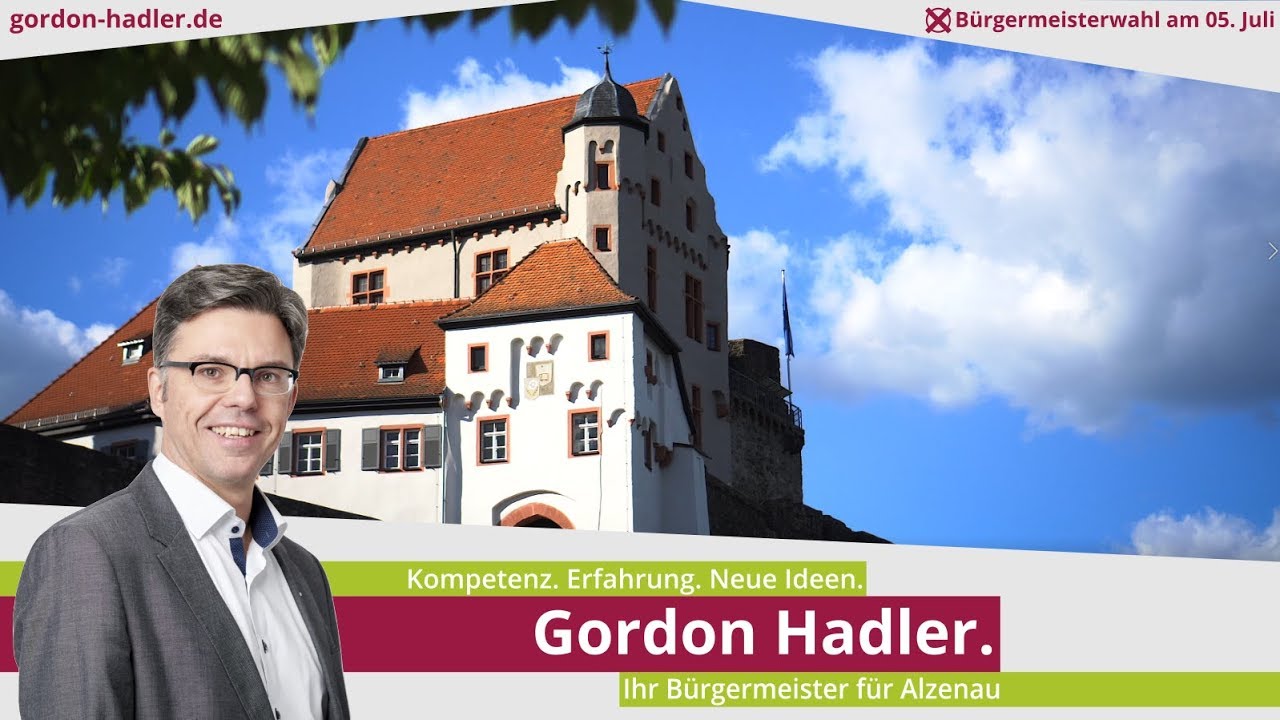 Gordon Hadler - Ihr Bürgermeisterkandidat für Alzenau - YouTube