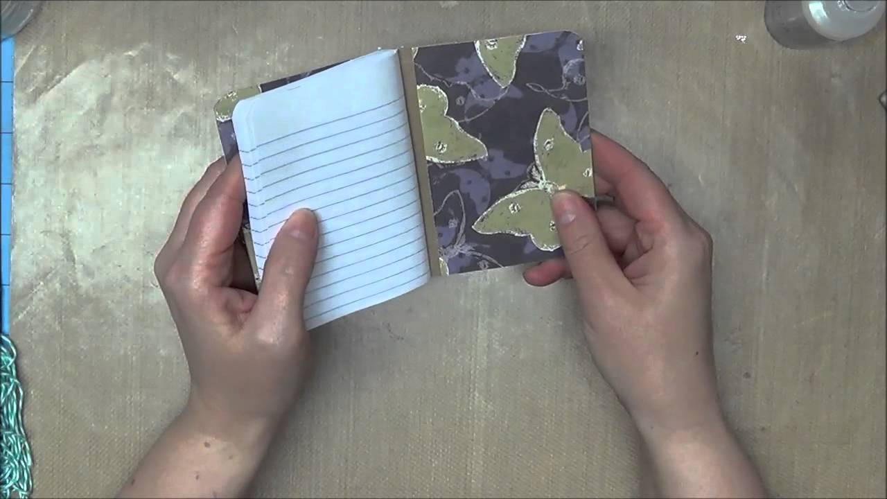 Altered Mini Notebook - YouTube