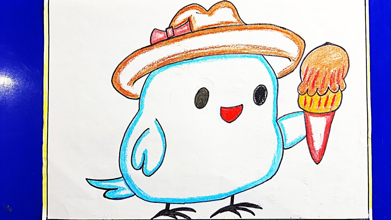 how to draw a baby chicken | how to draw a cartoon baby chicken | baby ...