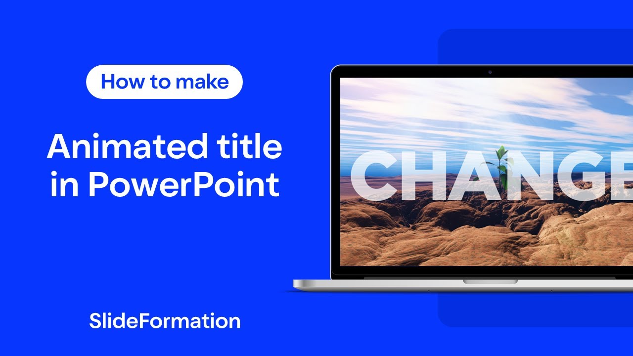 How to Make Animated Title in PowerPoint - Flying Letters - YouTube