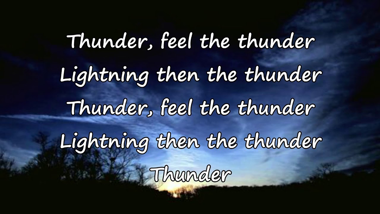 "THUNDER" Imagine Dragon Lyrics | Lyrical Video | LoveLyrics - YouTube