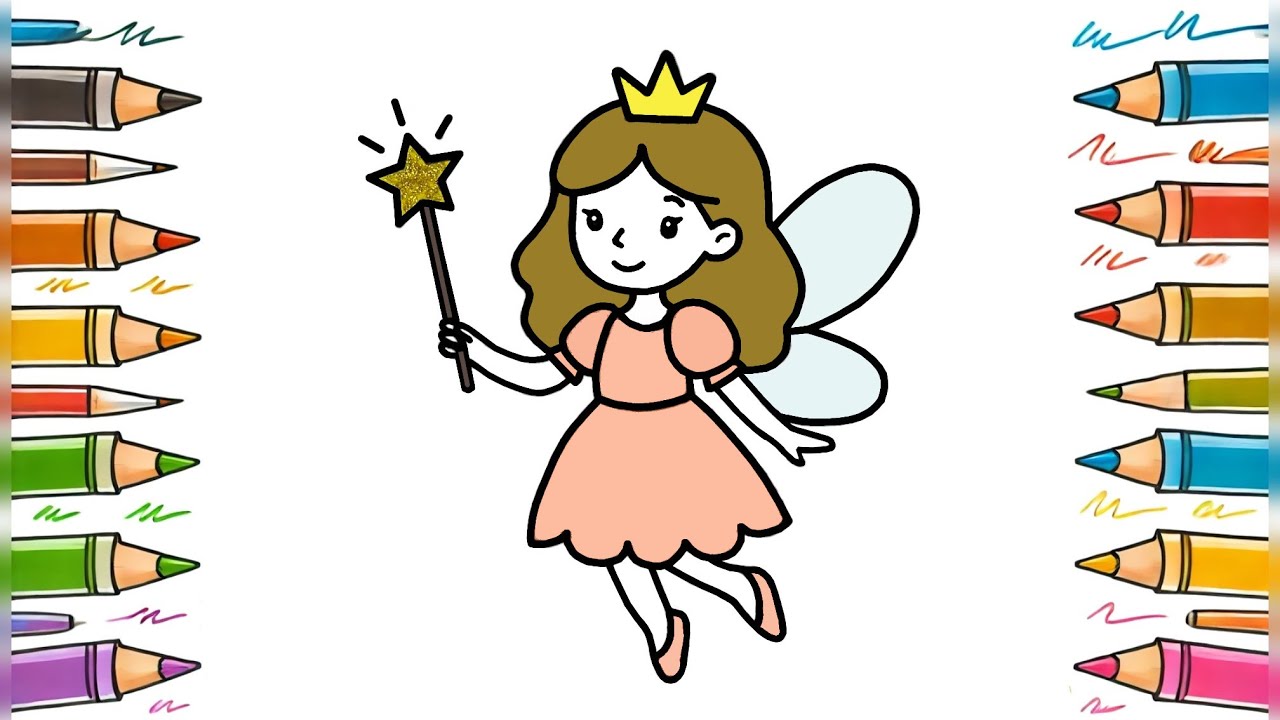 Create a Fun Fairy with This Easy Drawing Tutorial 🧚‍♀️ - YouTube