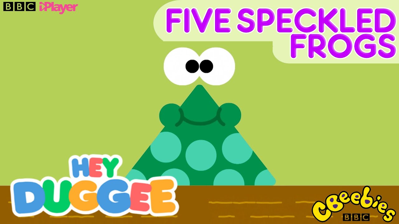 Hey Duggee Songs | Five Speckled Frogs Nursery Rhyme | CBeebies - YouTube