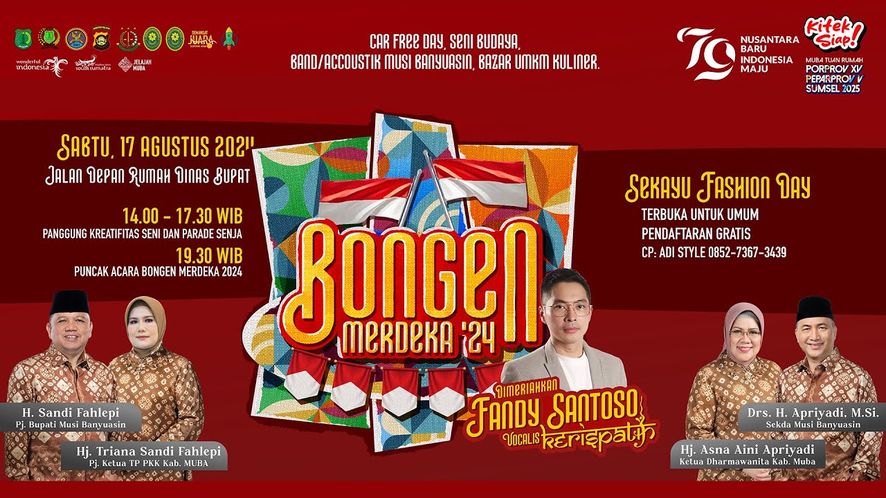 [LIVE STREAMING] PUNCAK ACARA BONGEN MERDEKA DALAM RANGKA HUT ...