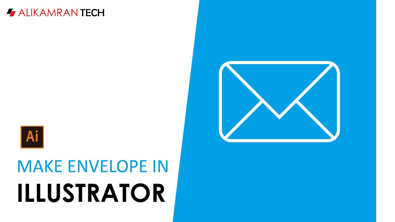 Adobe illustrator I How To Make Envelope design For Beginner Short ...