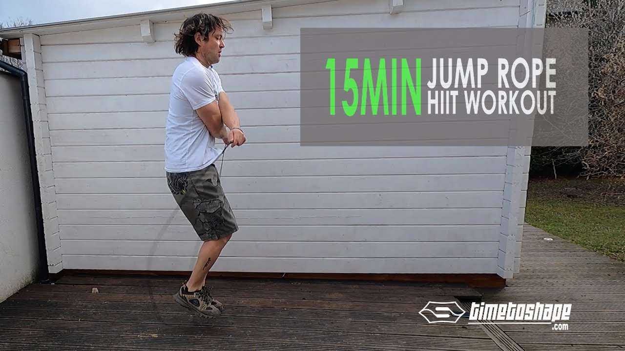 15 MIN JUMP ROPE HIIT WORKOUT - medium level | TimeToShape - YouTube