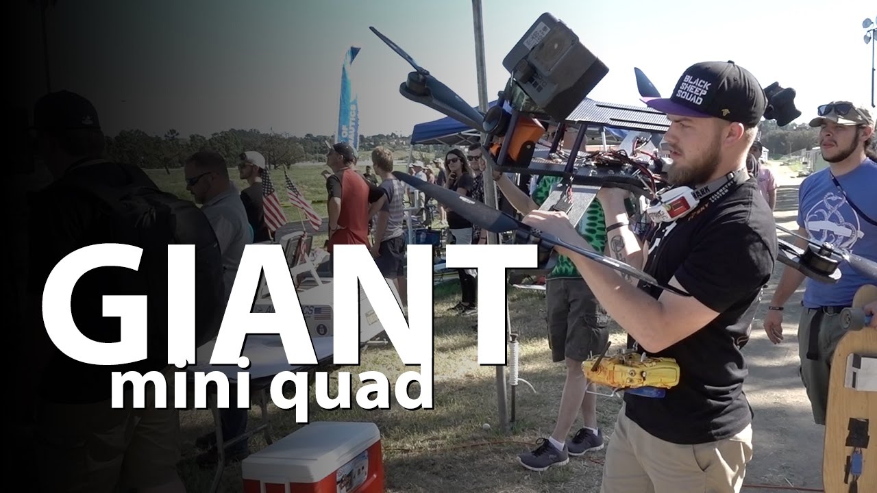 GIANT mini quad at Flite Fest West '17 - YouTube